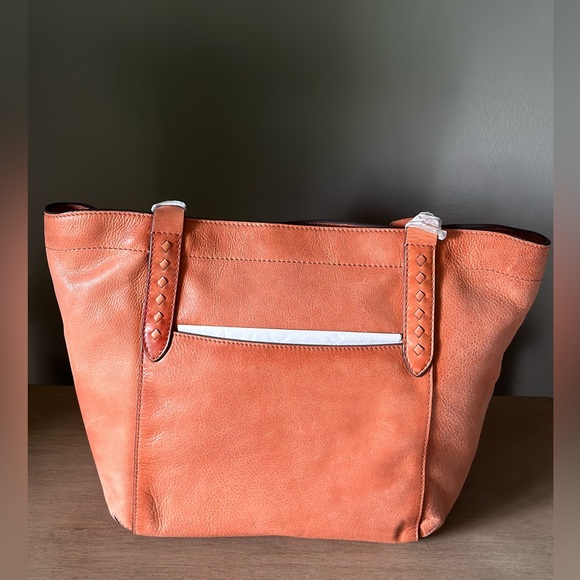Frye | Bags | Frye Reed Leather Tote Bag Burnt Orange | Poshmark